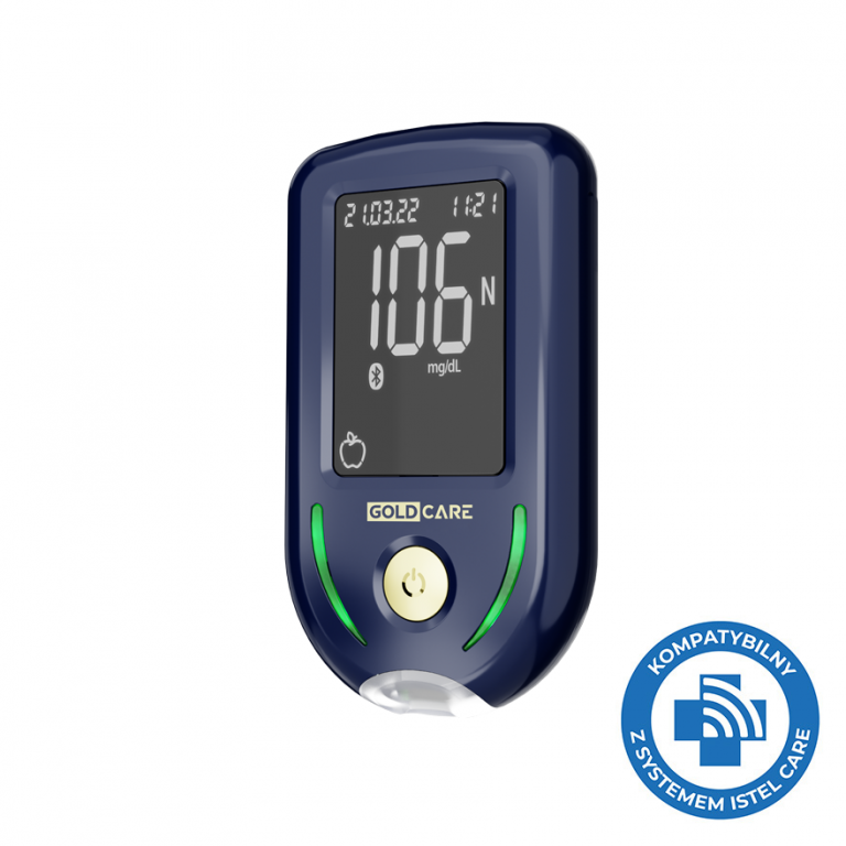 Diagnostic GOLD CARE Zestaw do pomiaru poziomu glukozy we krwi - Diagnosis